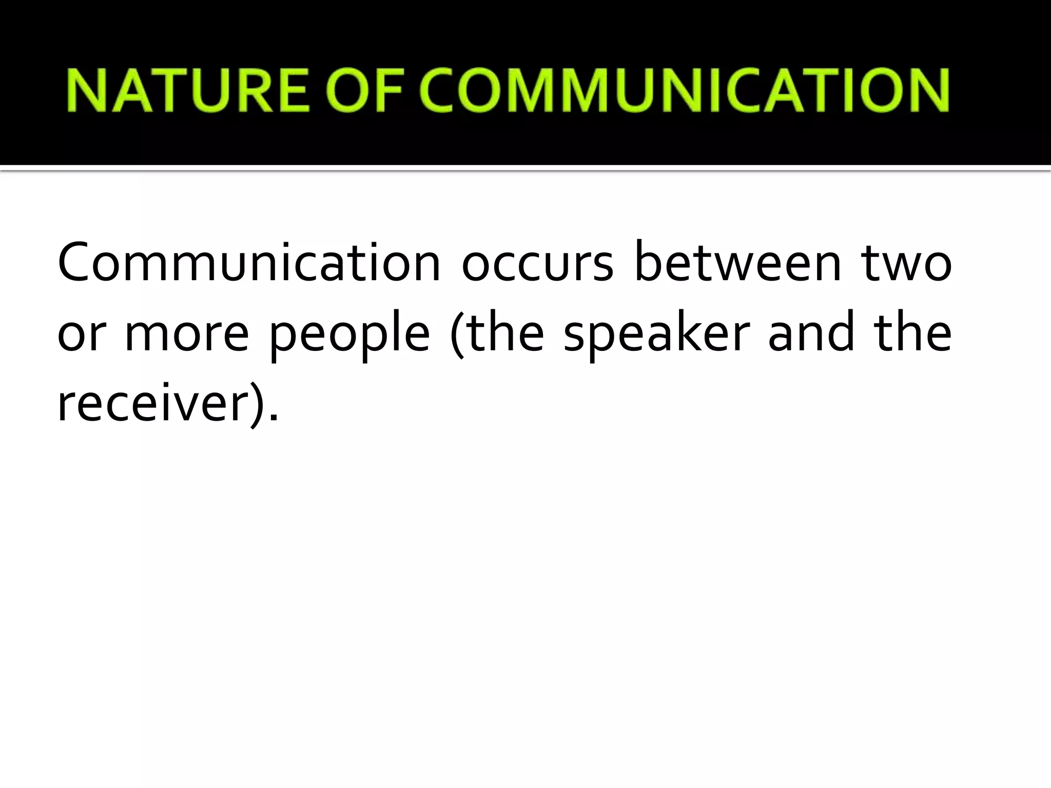 Fundamentals of Communication | PPTX
