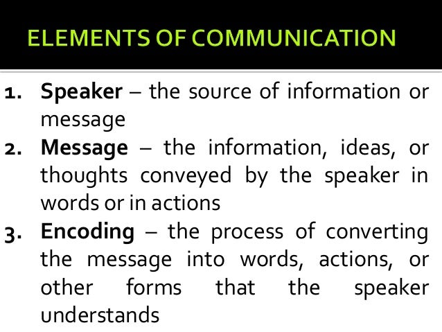 Fundamentals of Communication