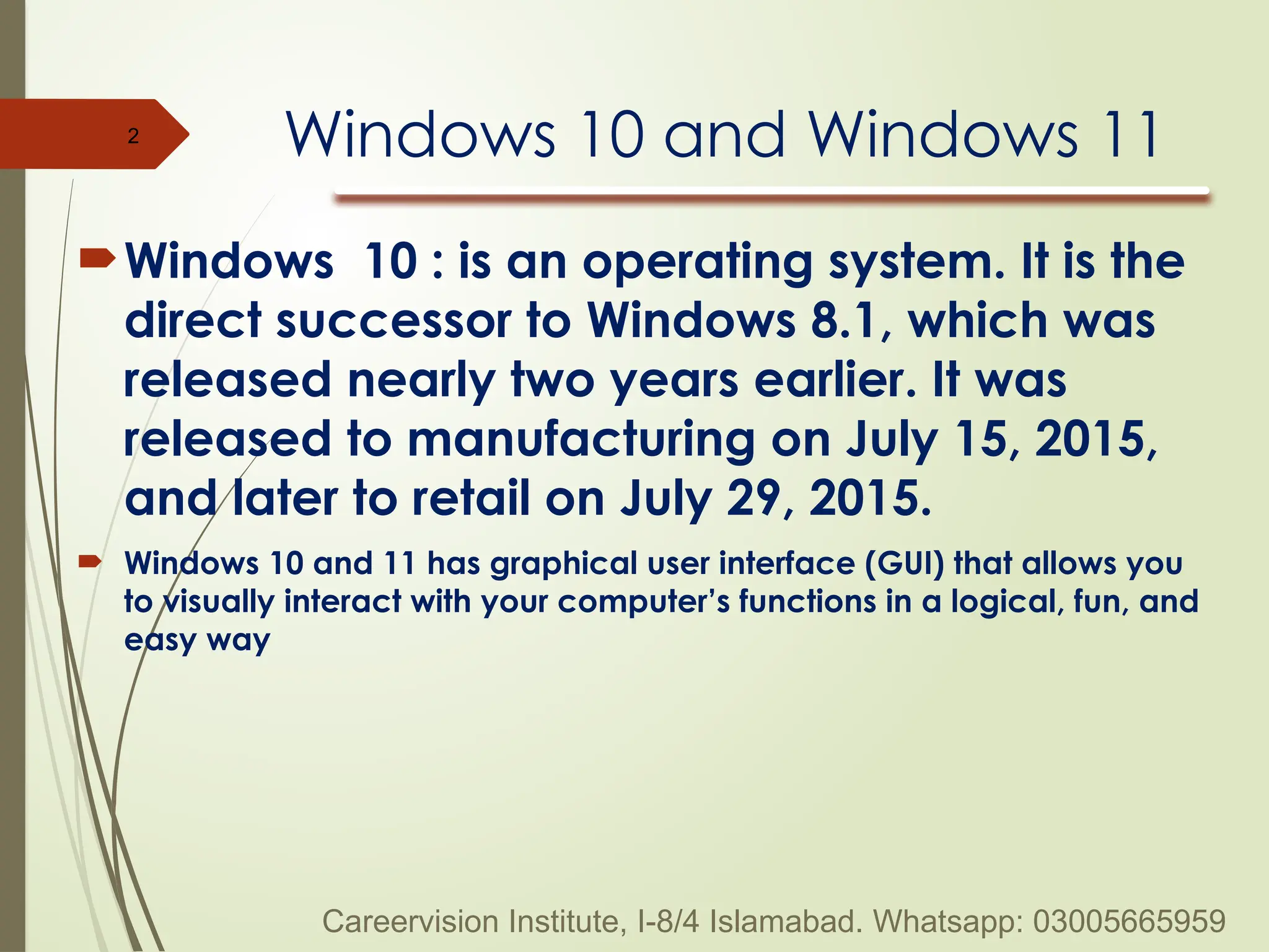 Fundamentals Windows 10 and 11 - a basic-guide | PPTX