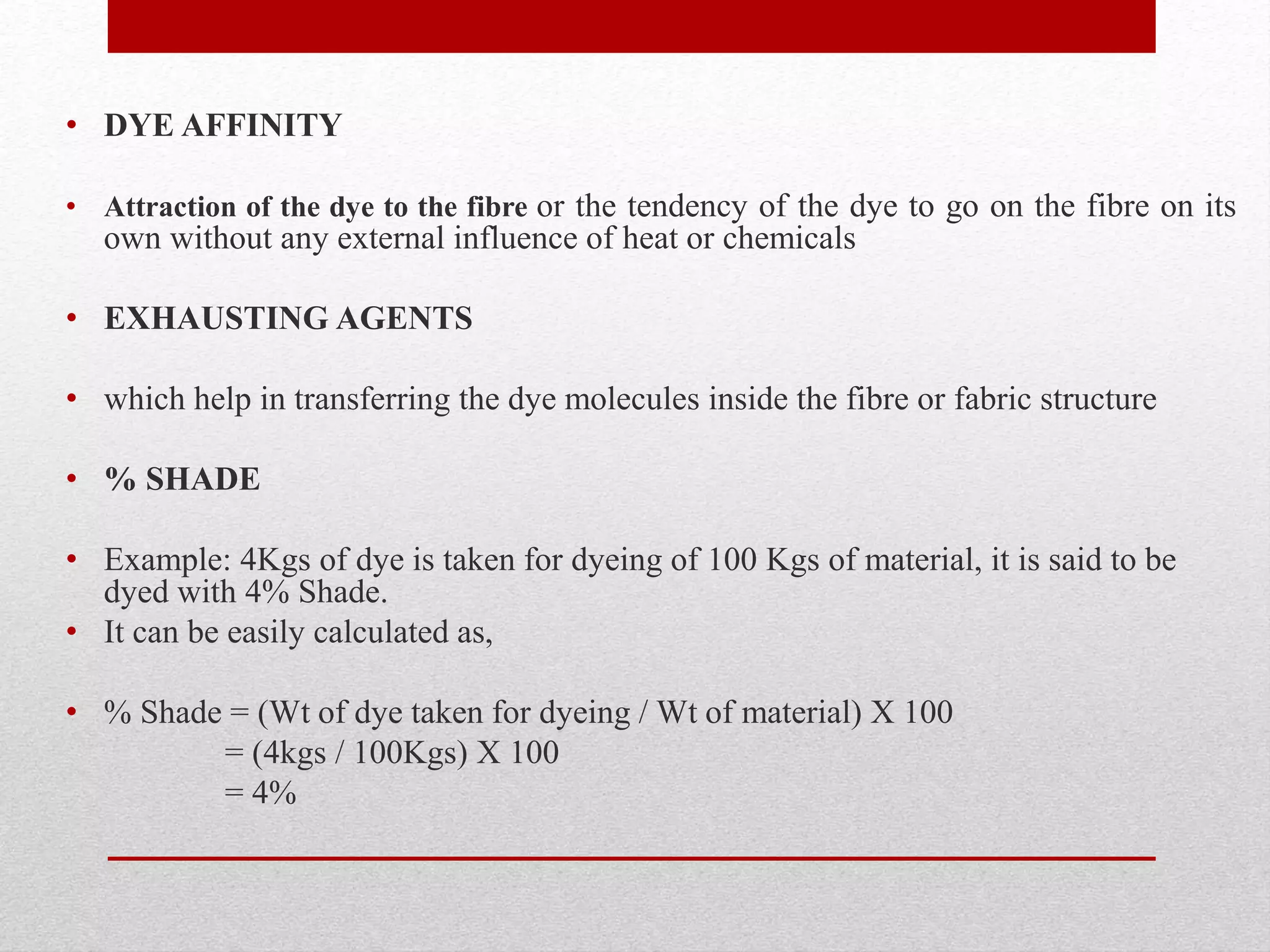 Fundamentals basic terminologies in dyeing | PPT Fundamentals basic terminologies in dyeing | PPT