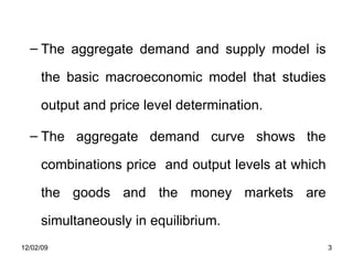 Fundamentals Of Aggregate Demand And Aggregate Supply | PPT