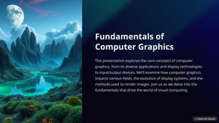 Computer-Graphics Fundamentals of Computer Graphics | PPT