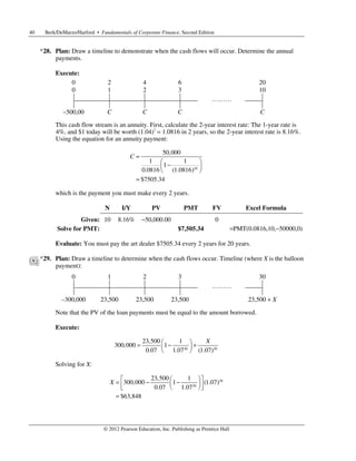 Fundamentals Of Corporate Finance 2nd Edition Berk Solutions Manual | PDF