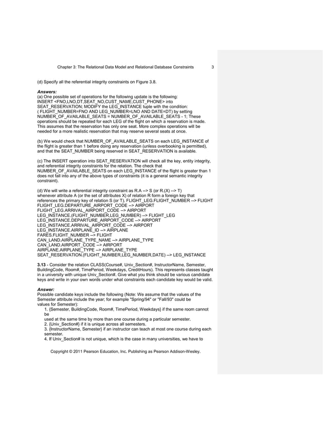 Fundamentals of Database Systems 6th Edition Elmasri Solutions Manual | PDF