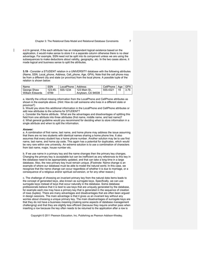 Fundamentals of Database Systems 6th Edition Elmasri Solutions Manual | PDF