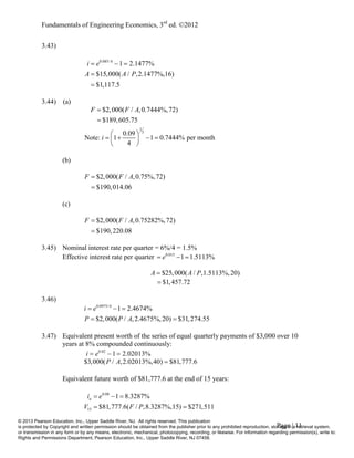 Fundamentals Of Engineering Economics 3th Edition Park Solutions Manual | PDF