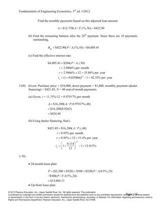 Fundamentals Of Engineering Economics 3th Edition Park Solutions Manual ...