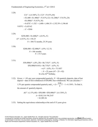 Fundamentals Of Engineering Economics 3th Edition Park Solutions Manual | PDF