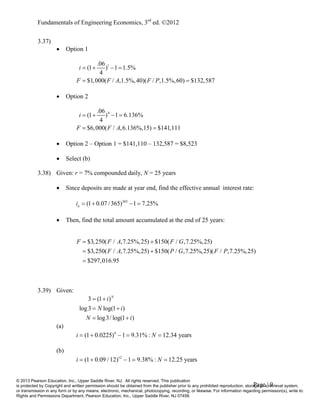 Fundamentals Of Engineering Economics 3th Edition Park Solutions Manual | PDF