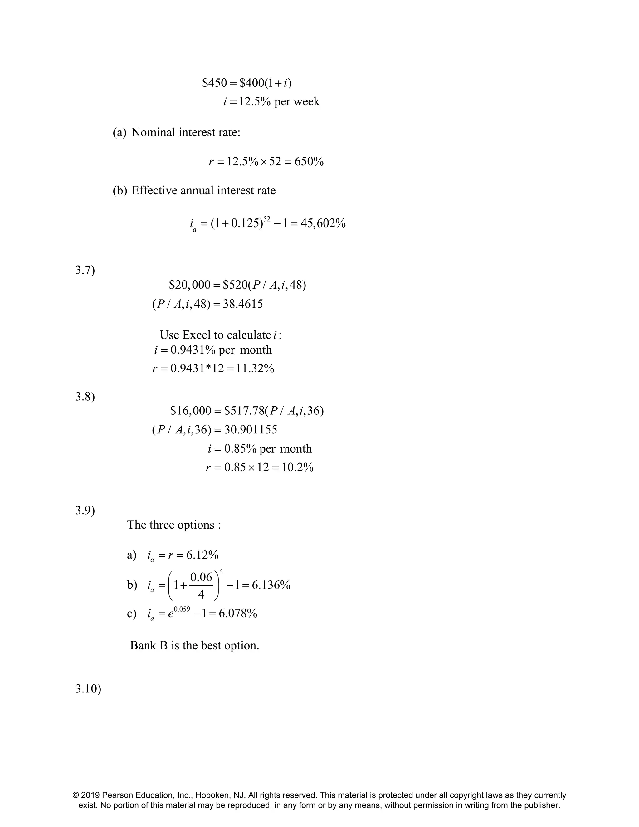 Fundamentals of Engineering Economics 4th Edition Park Solutions Manual ...