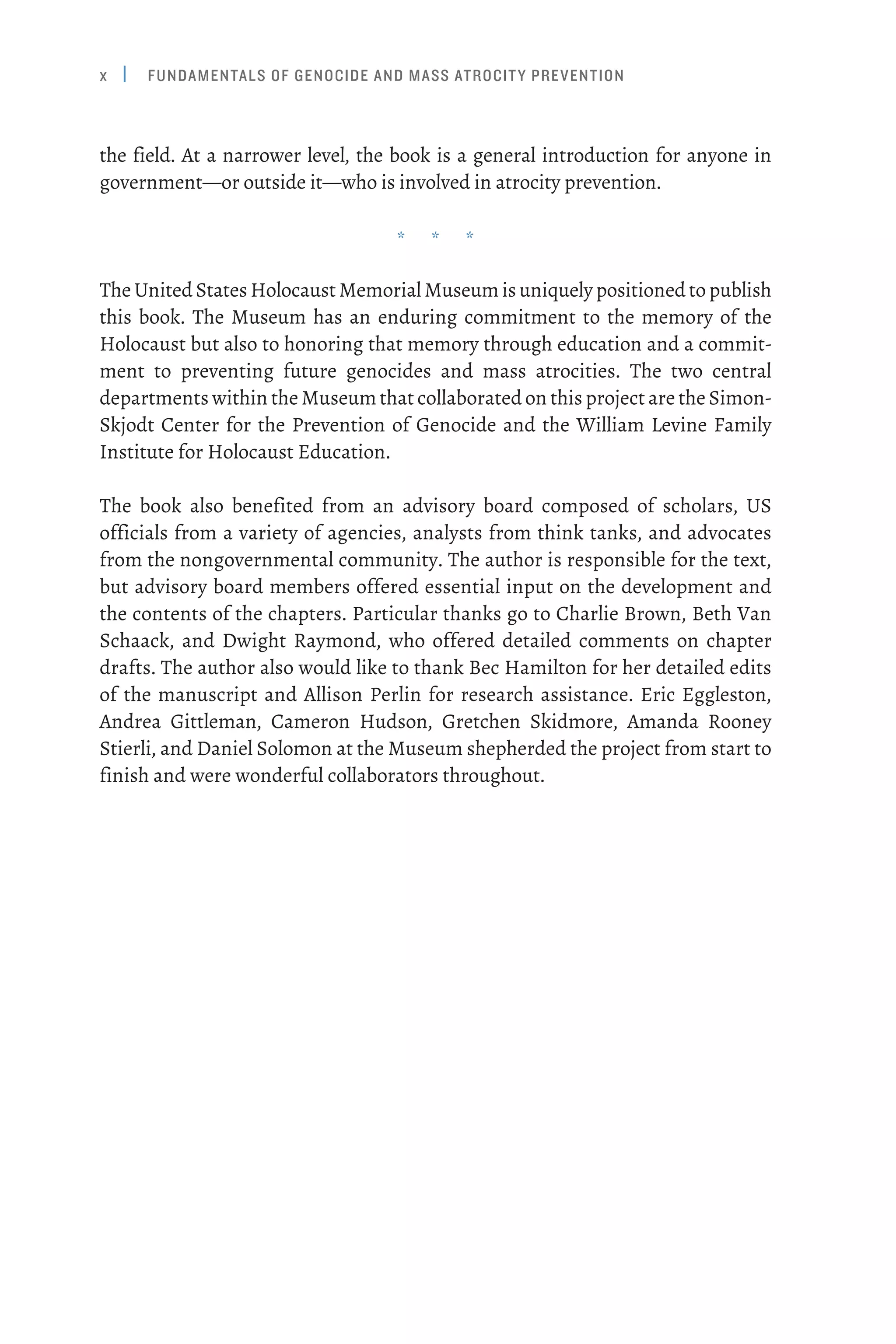 FUNDAMENTALS OF GENOCIDE AND MASS ATROCITY PREVENTION By Scott Straus | PDF