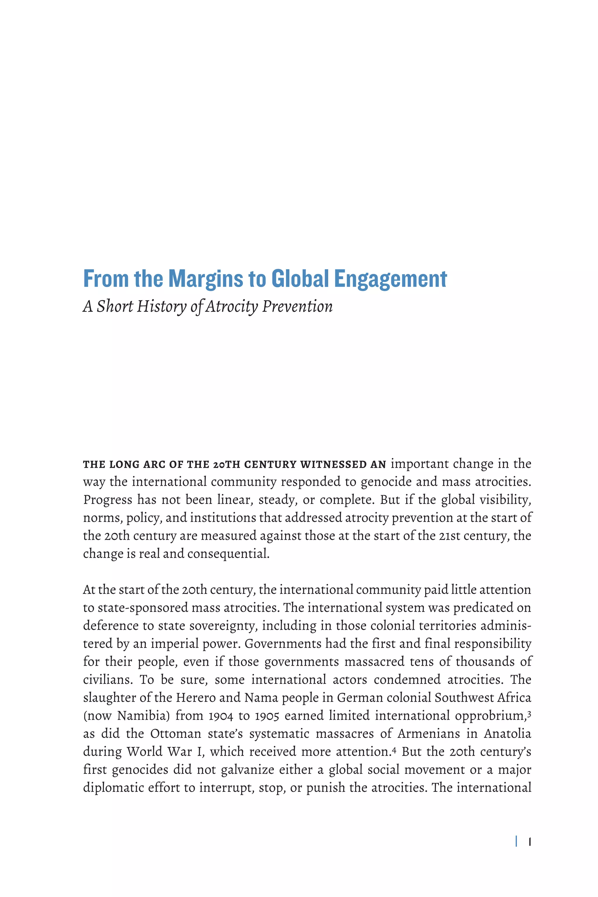 FUNDAMENTALS OF GENOCIDE AND MASS ATROCITY PREVENTION By Scott Straus | PDF