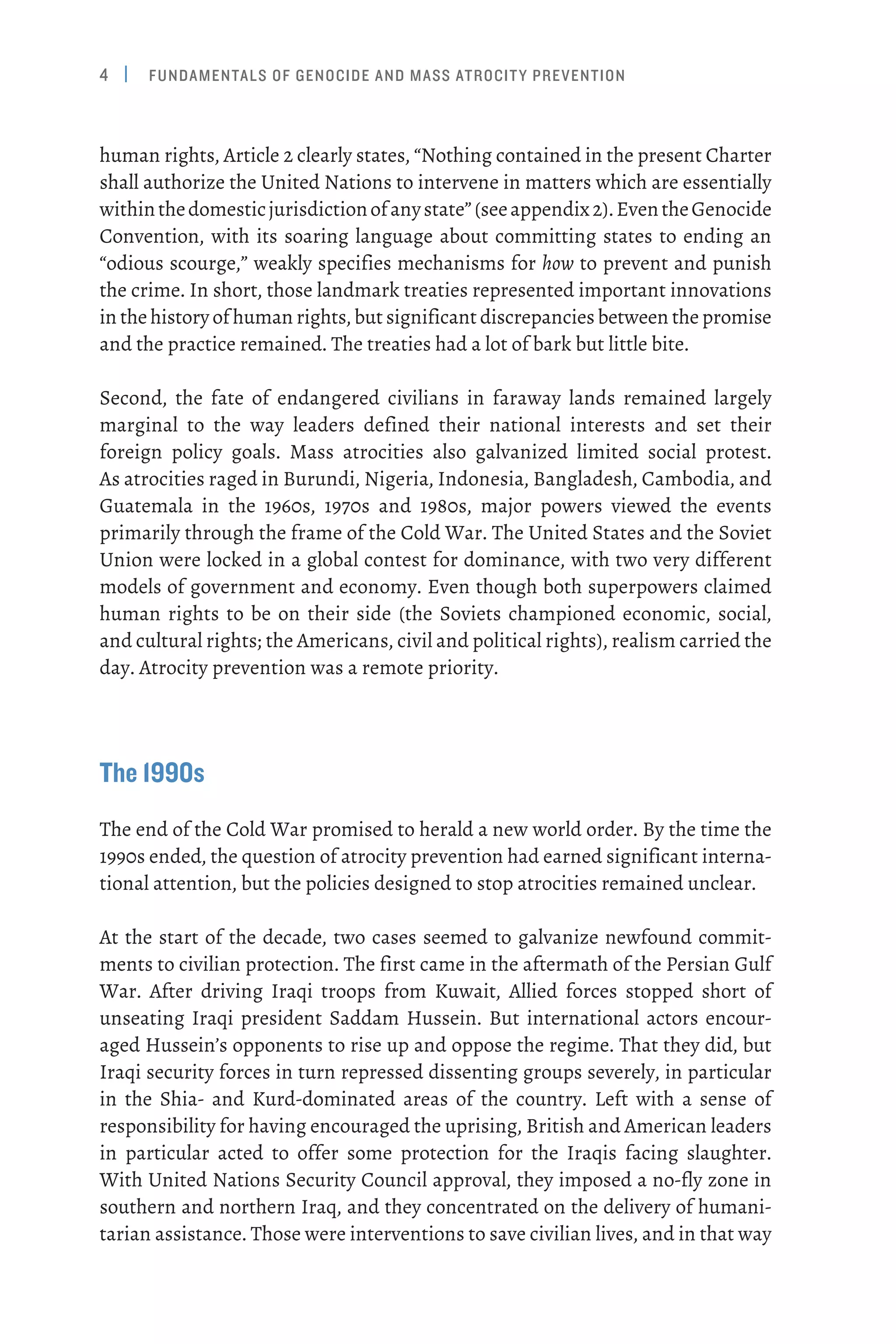 FUNDAMENTALS OF GENOCIDE AND MASS ATROCITY PREVENTION By Scott Straus | PDF