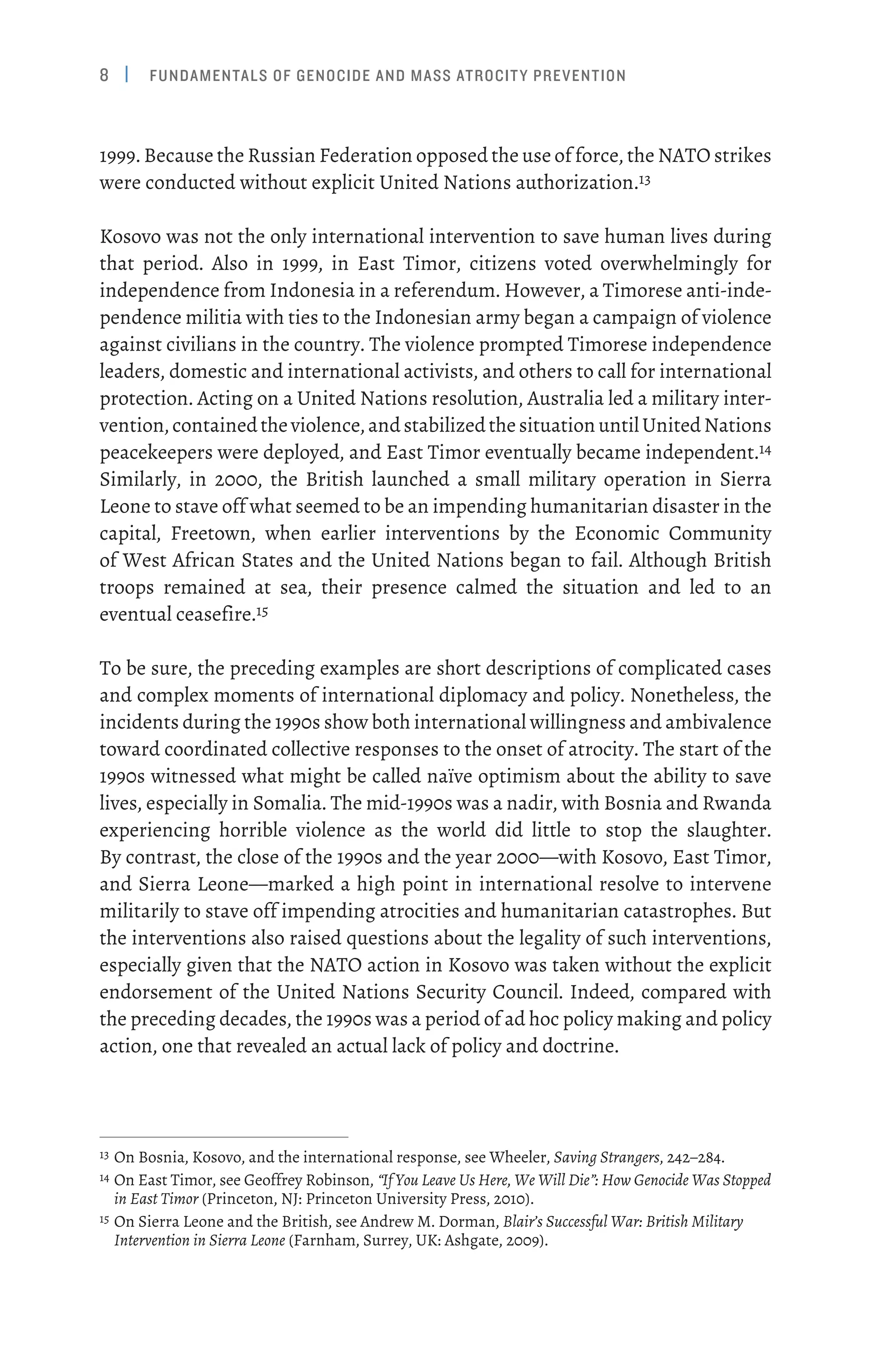 FUNDAMENTALS OF GENOCIDE AND MASS ATROCITY PREVENTION By Scott Straus | PDF