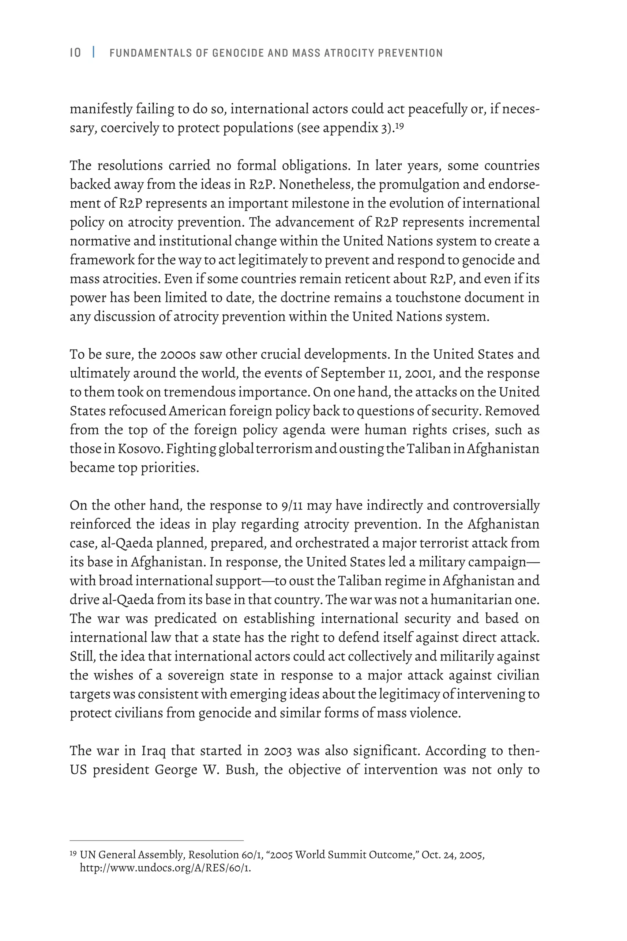 FUNDAMENTALS OF GENOCIDE AND MASS ATROCITY PREVENTION By Scott Straus | PDF