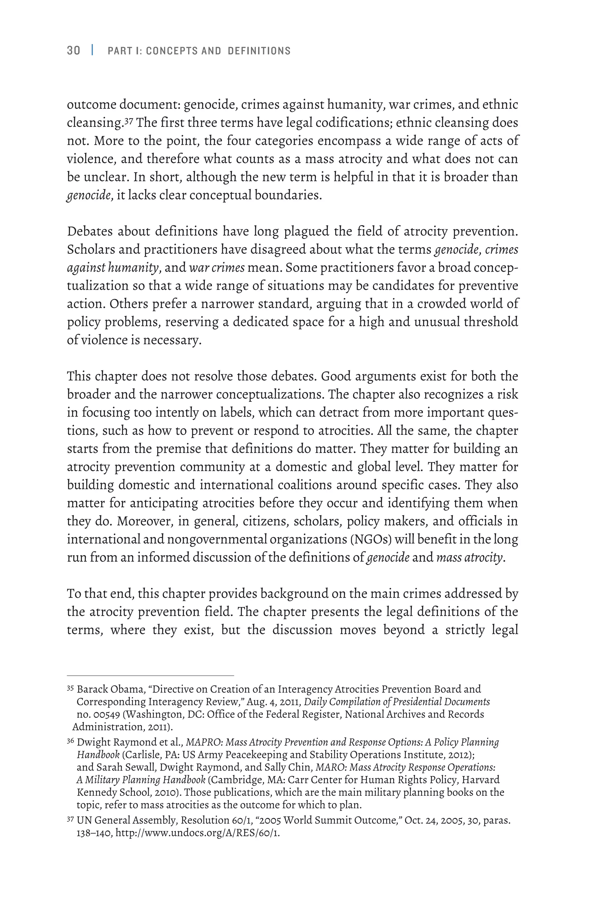 FUNDAMENTALS OF GENOCIDE AND MASS ATROCITY PREVENTION By Scott Straus | PDF