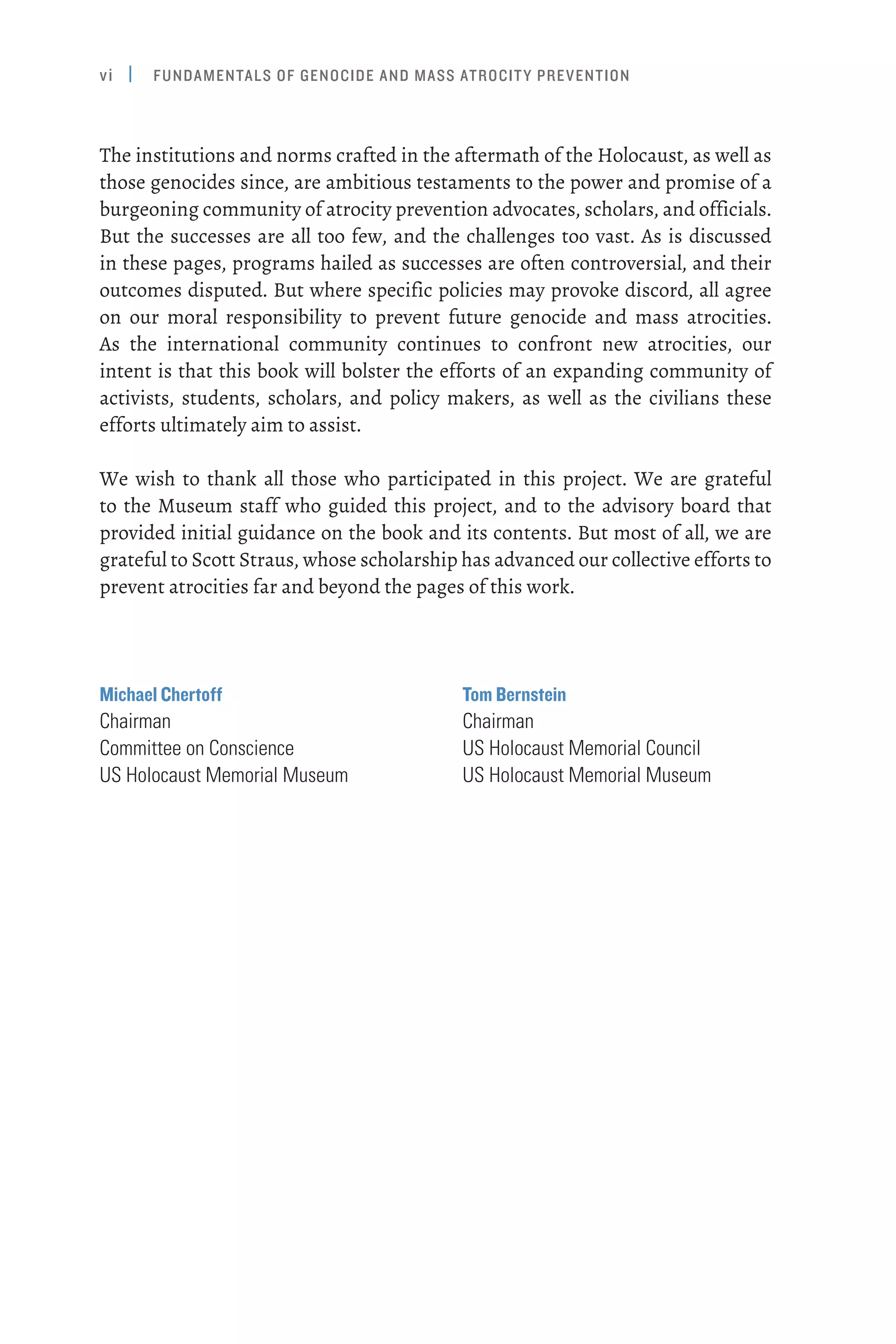 FUNDAMENTALS OF GENOCIDE AND MASS ATROCITY PREVENTION By Scott Straus | PDF