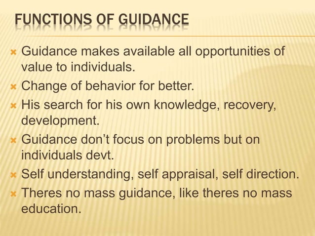 Fundamentals of-guidance-and-counseling | PPTX | Careers