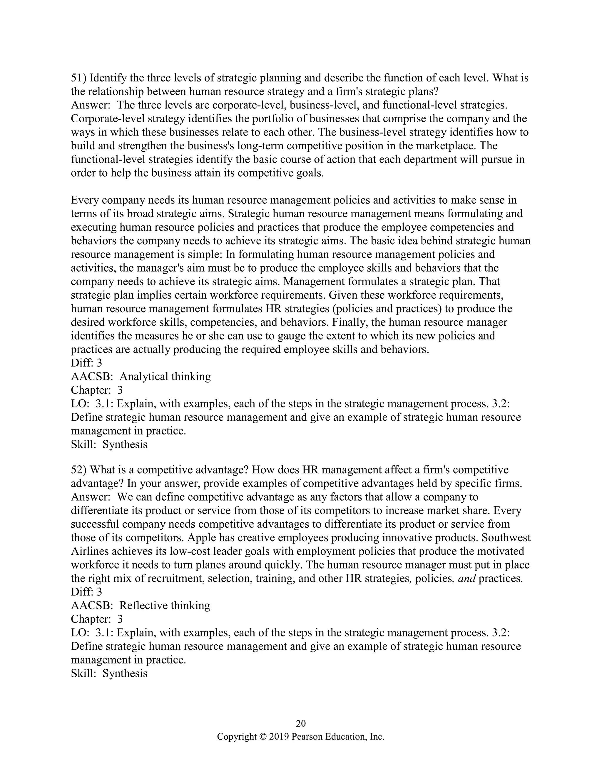 Fundamentals of Human Resource Management 5th Edition Dessler Test Bank ...