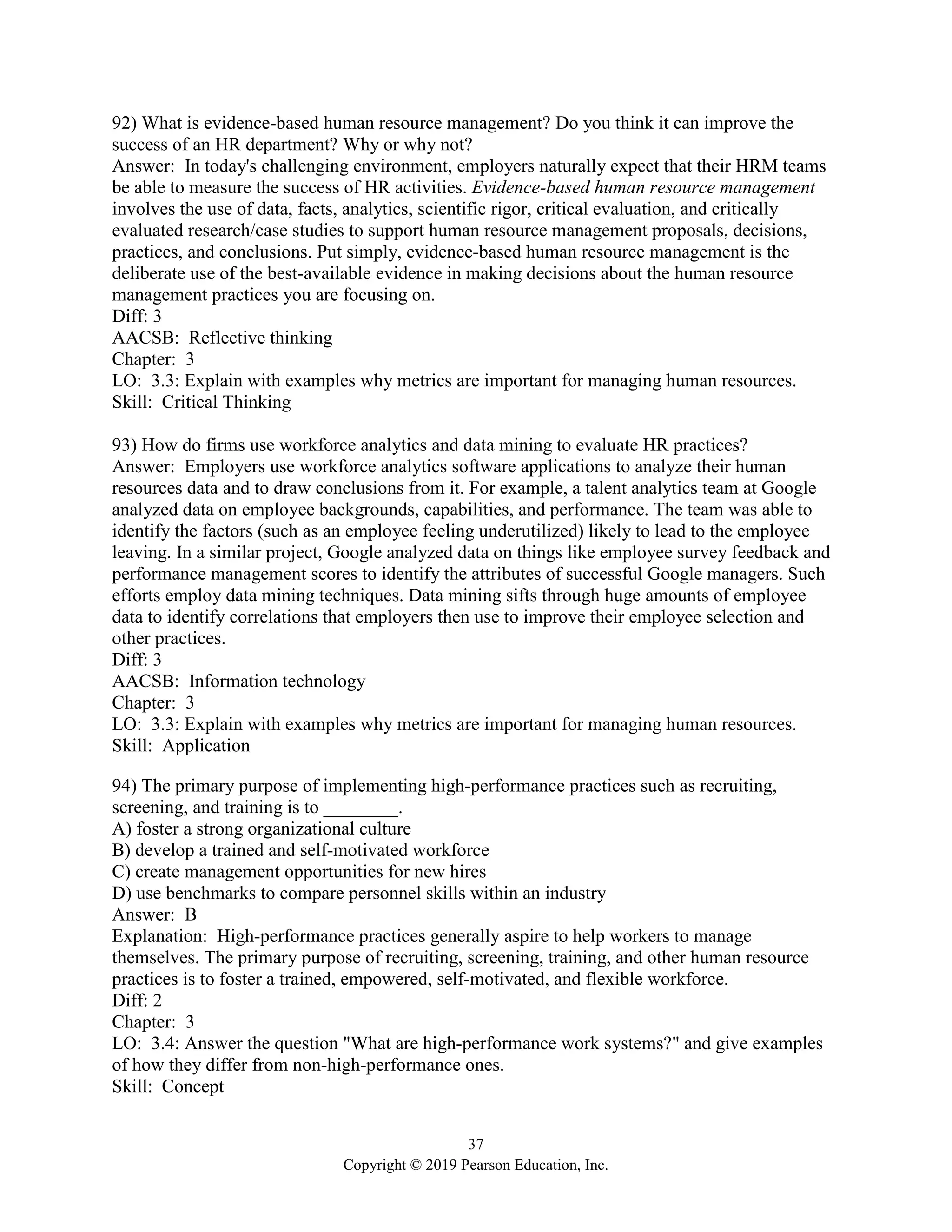 Fundamentals of Human Resource Management 5th Edition Dessler Test Bank ...