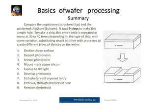 Fundamentals of-ic-chip-manufacturing-win974 | PDF