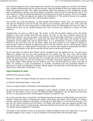 Fundamentals of Islam - part I | PDF