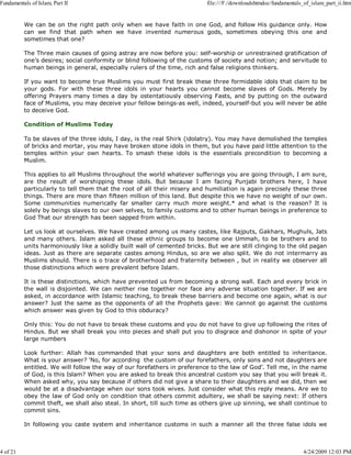 Fundamentals of Islam - part II | PDF