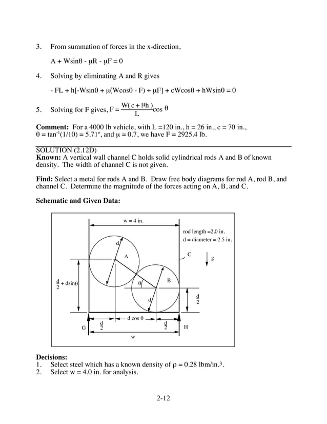 Fundamentals of Machine Component Design 5th Edition Juvinall Solutions ...
