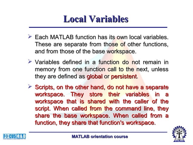 Fundamentals of matlab programming | PPT