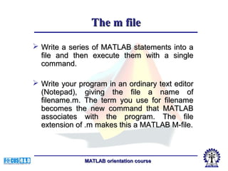 Fundamentals of matlab programming | PPT