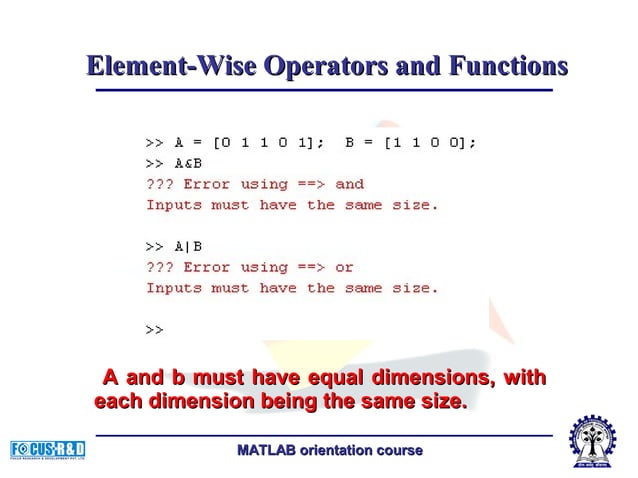 Fundamentals of matlab programming | PPT