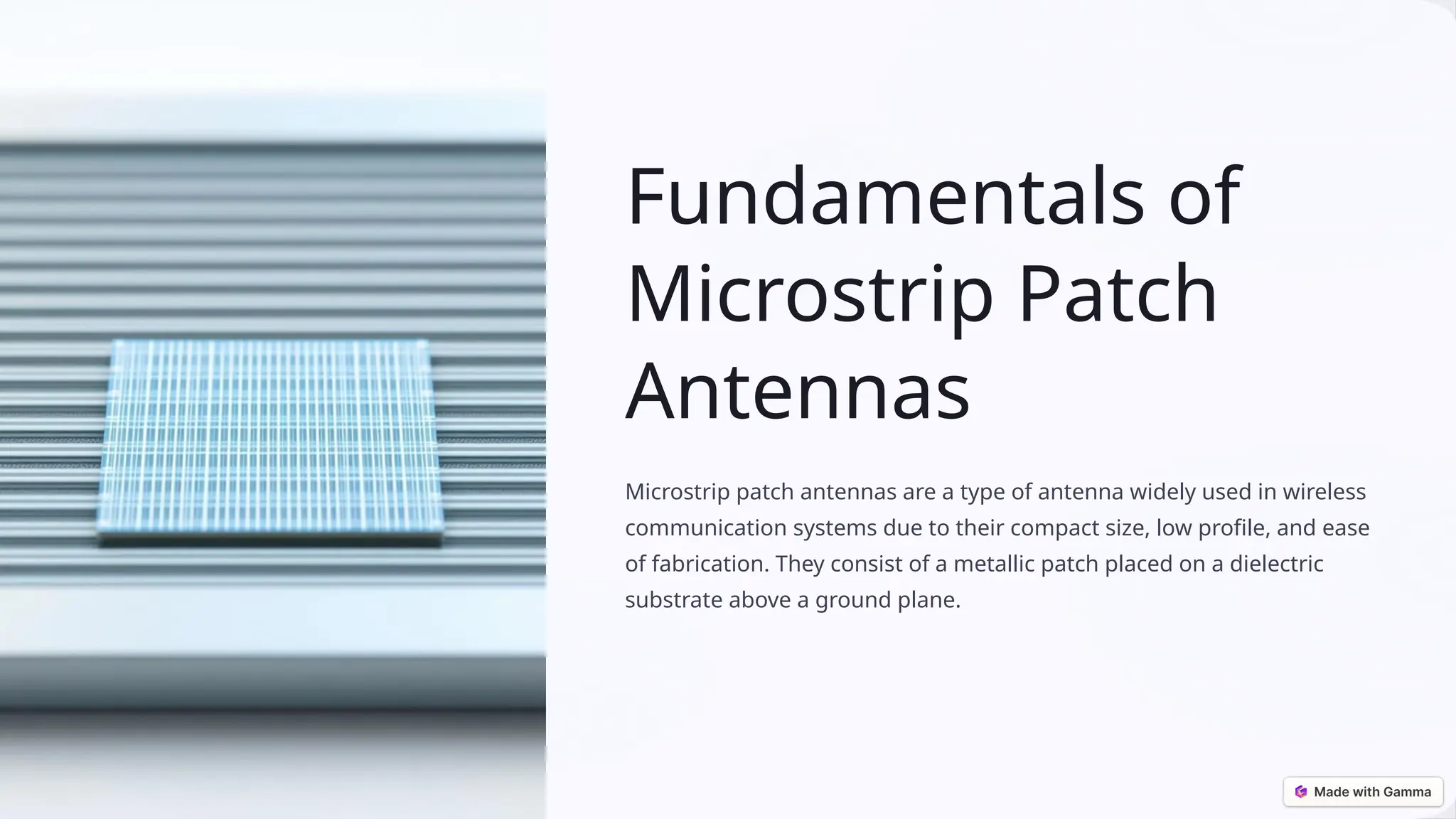 Fundamentals-of-Microstrip-Patch-Antennas.pptx | Wearable Technology ...