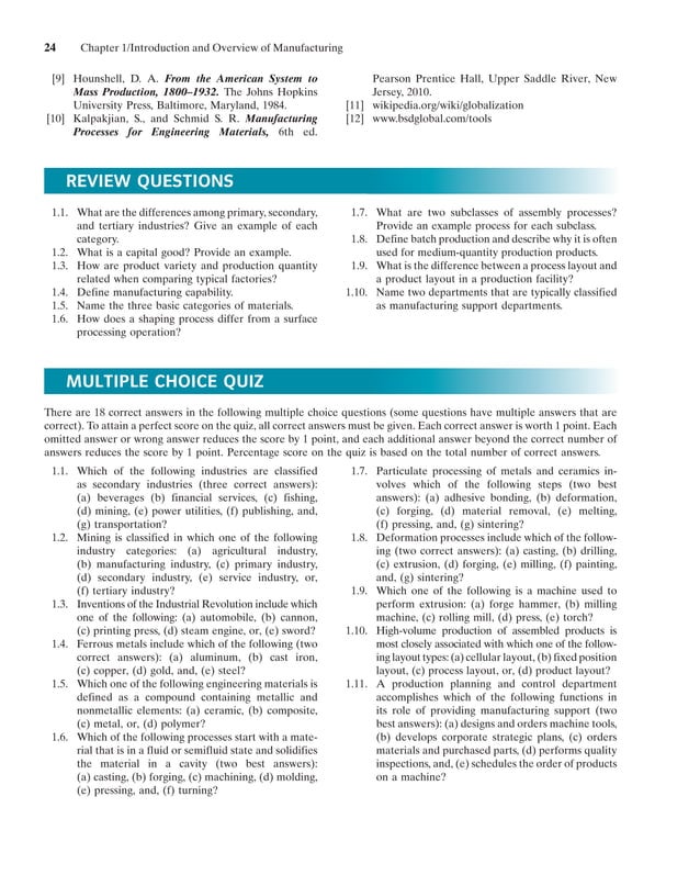 Fundamentals of Modern Manufacturing 4th edition by Groover | PDF
