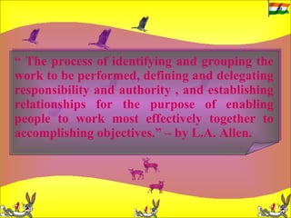 Fundamentals Of Organising | PPT
