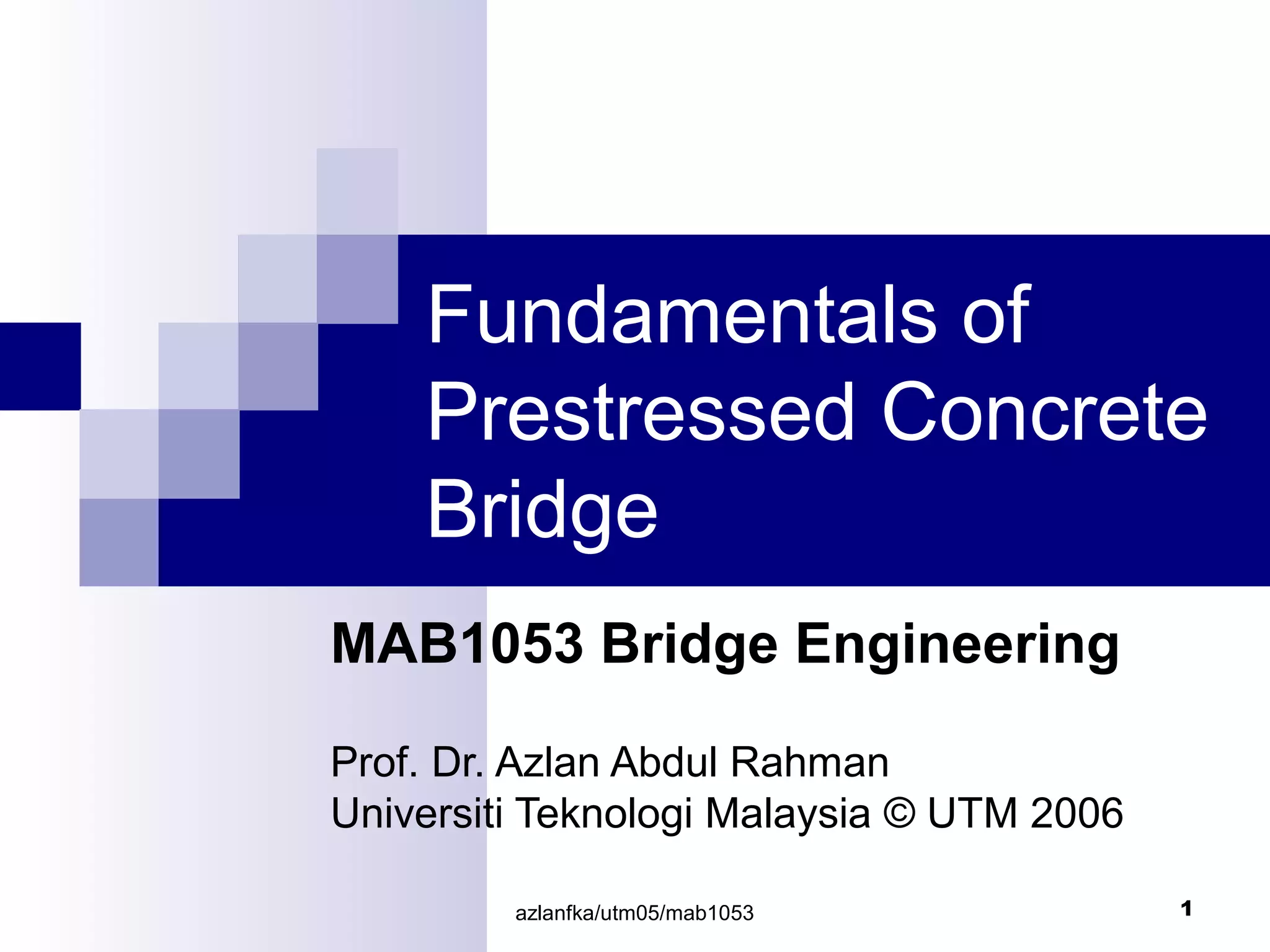 Fundamentals of-psc-bridge | PPT
