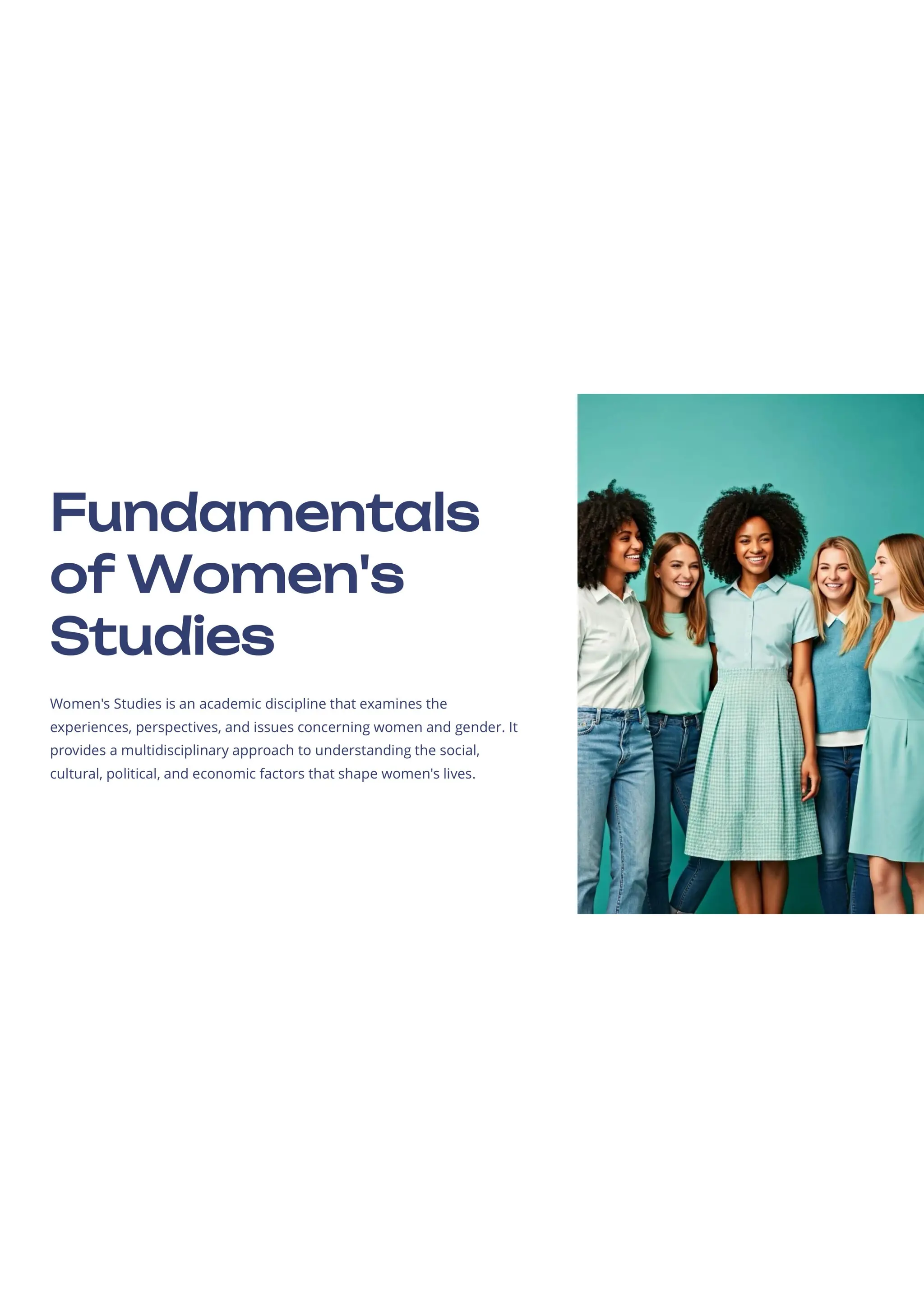 Fundamentals of Womens Studies,Gender equality, women's rights | PDF