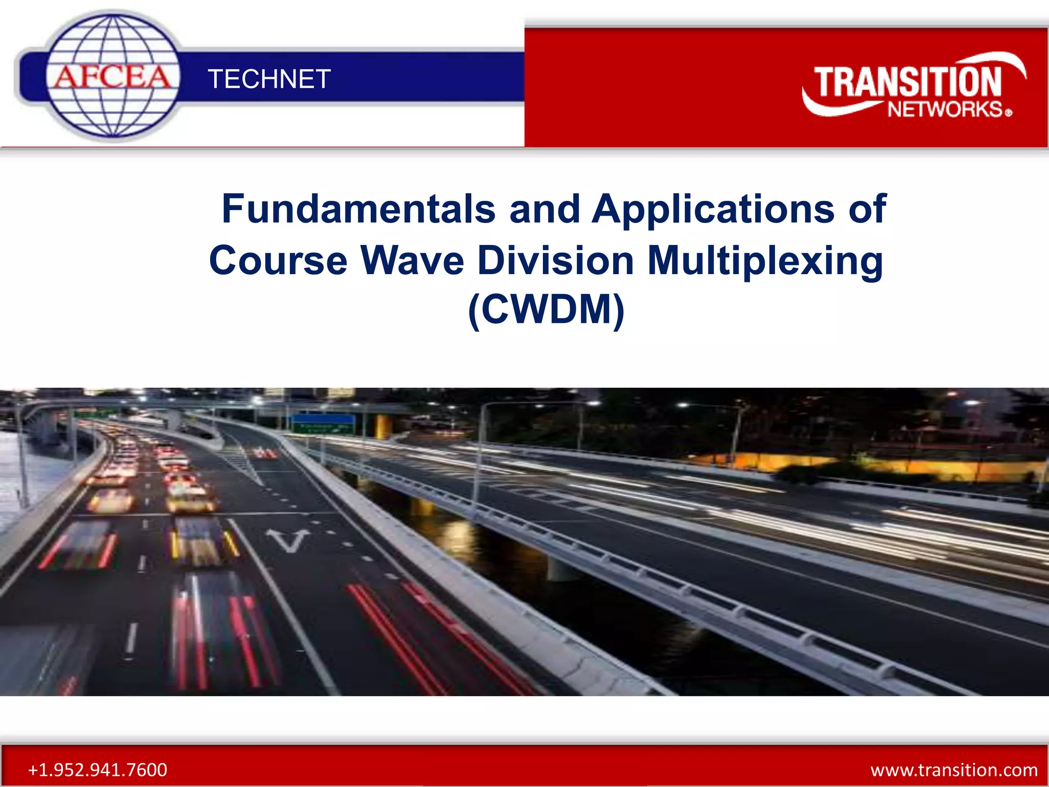 Course Wave Division Multiplexing (CWDM): TechNet Augusta 2015 | PPT
