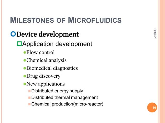 Fundamentals and applications of microfluidics - ch1 | PPTX | Chemistry | Science