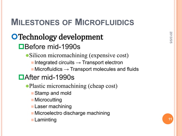 Fundamentals and applications of microfluidics - ch1 | PPTX | Chemistry | Science