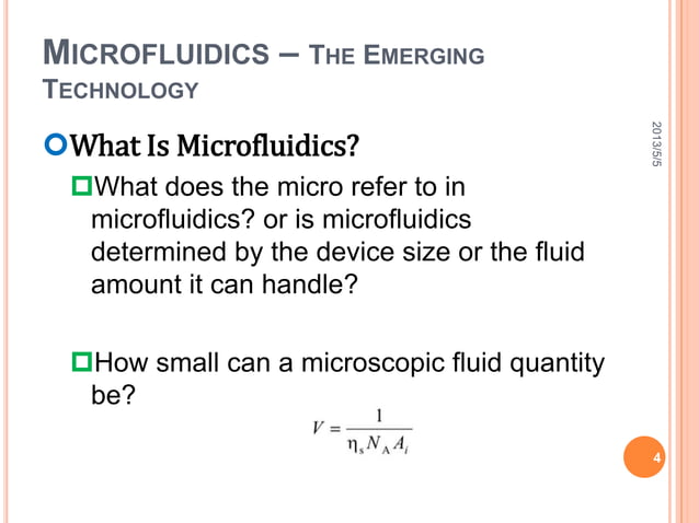 Fundamentals and applications of microfluidics - ch1 | PPTX | Chemistry | Science