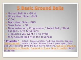 Jack Leggett - Fundamentals and Drills to Improve Your Infielders | PPTX