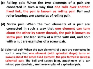 Fundamentals and types of mechanisms | PPTX