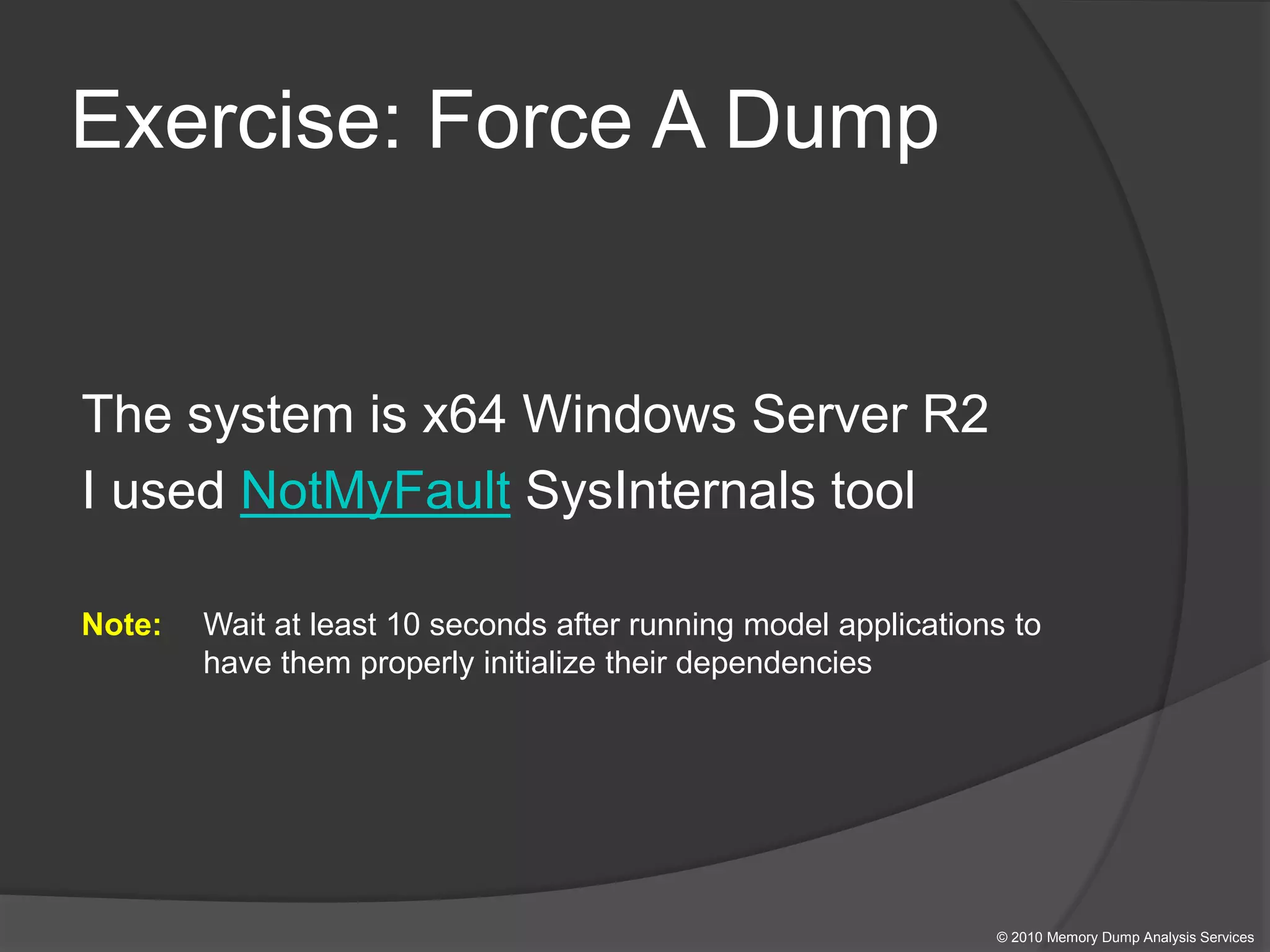 Fundamentals of Complete Crash and Hang Memory Dump Analysis | PDF