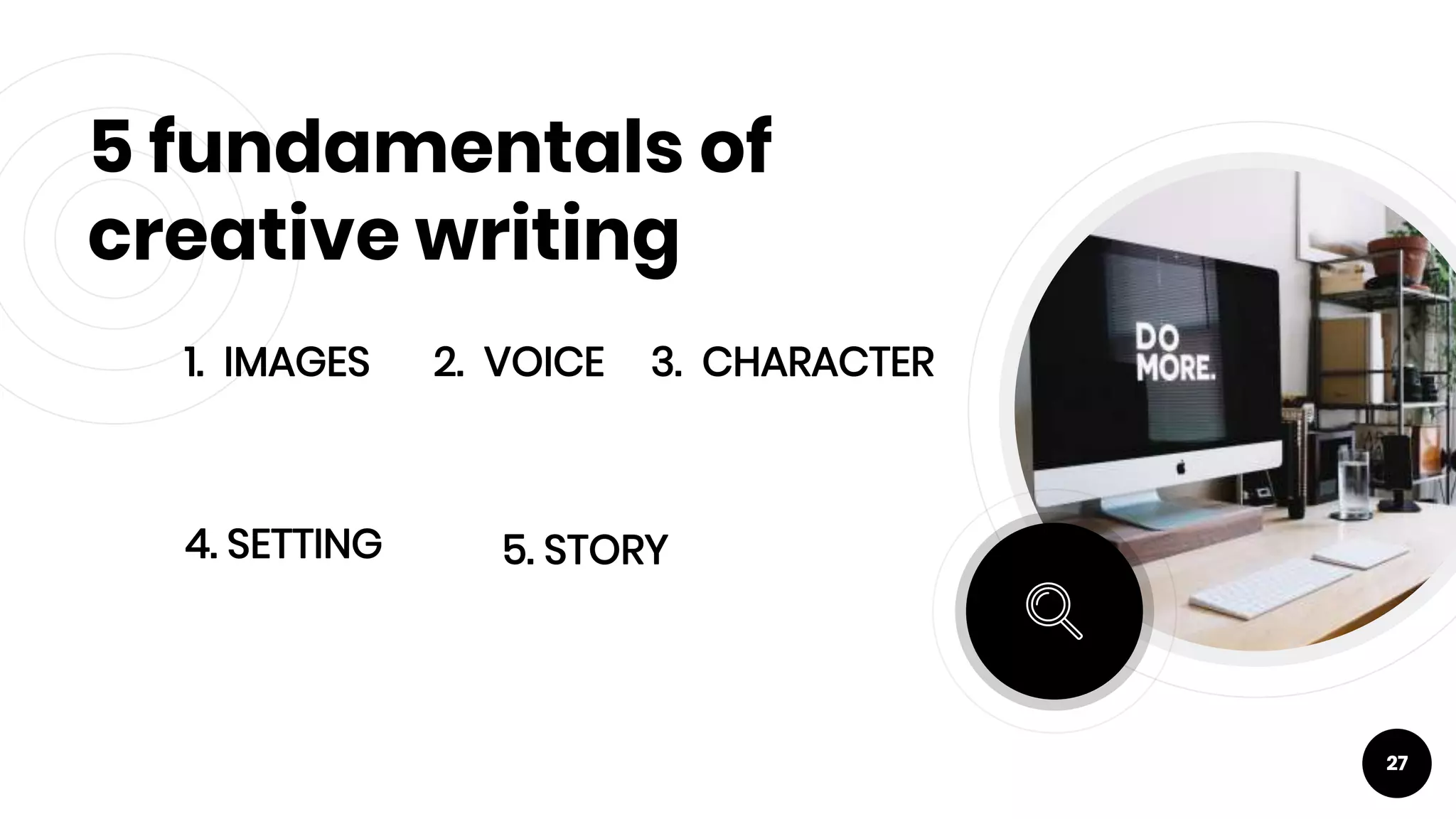 Fundamentals in creative writing | PPTX