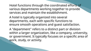 Fundamentals in Lodging Operations in tourism and hospitality | PPTX