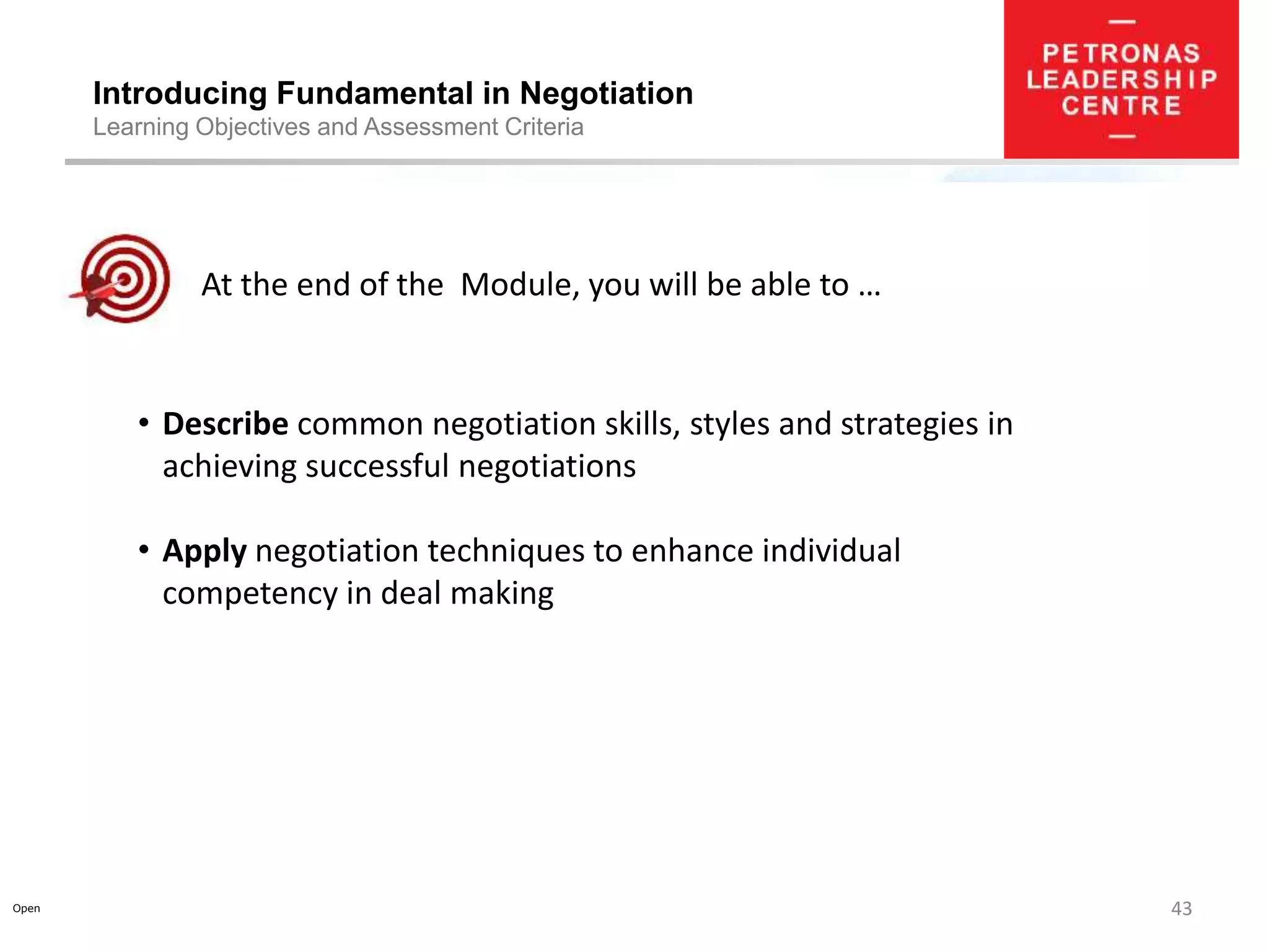 Fundamentals in negotiation | PPT