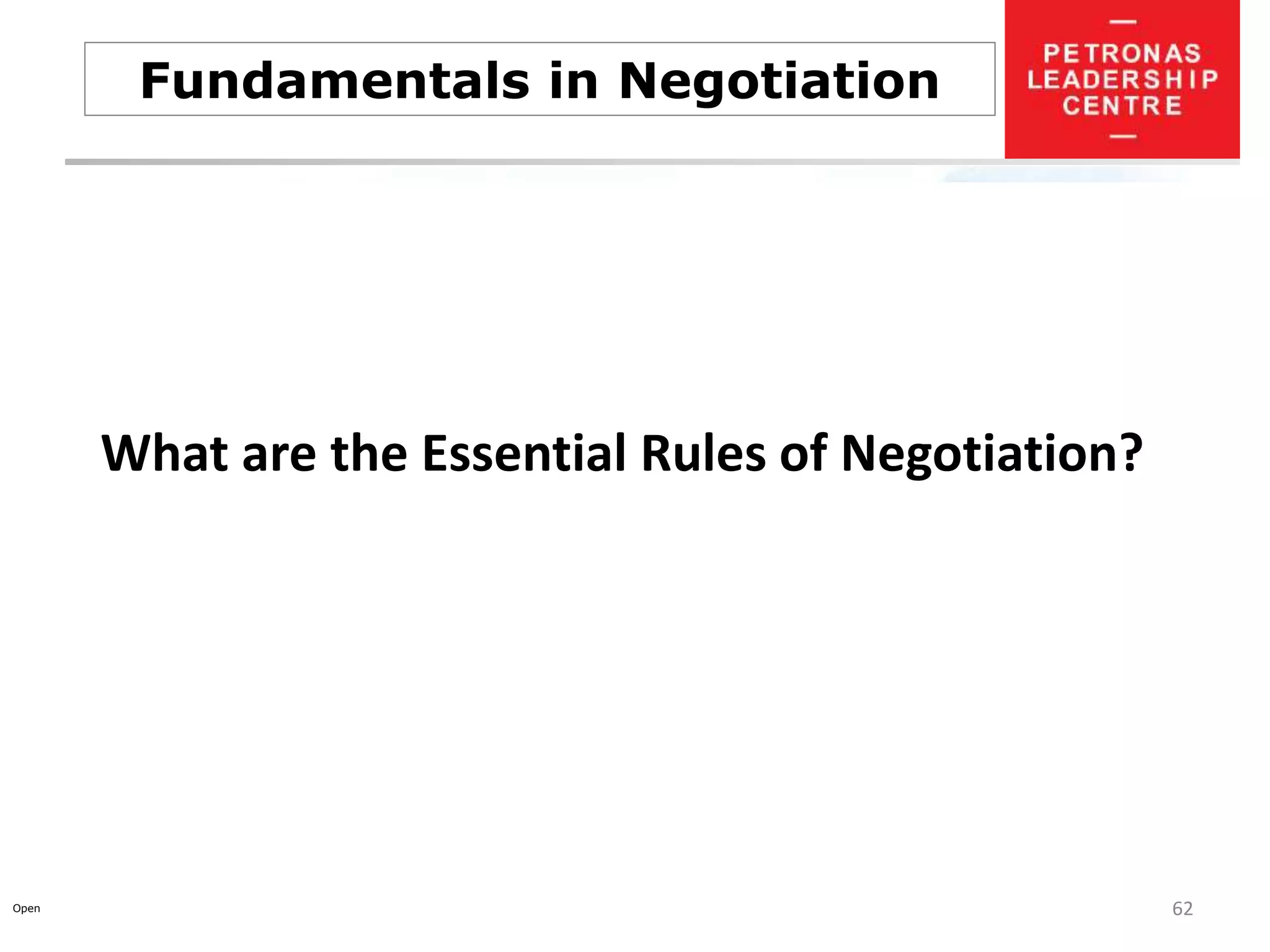 Fundamentals in negotiation | PPT