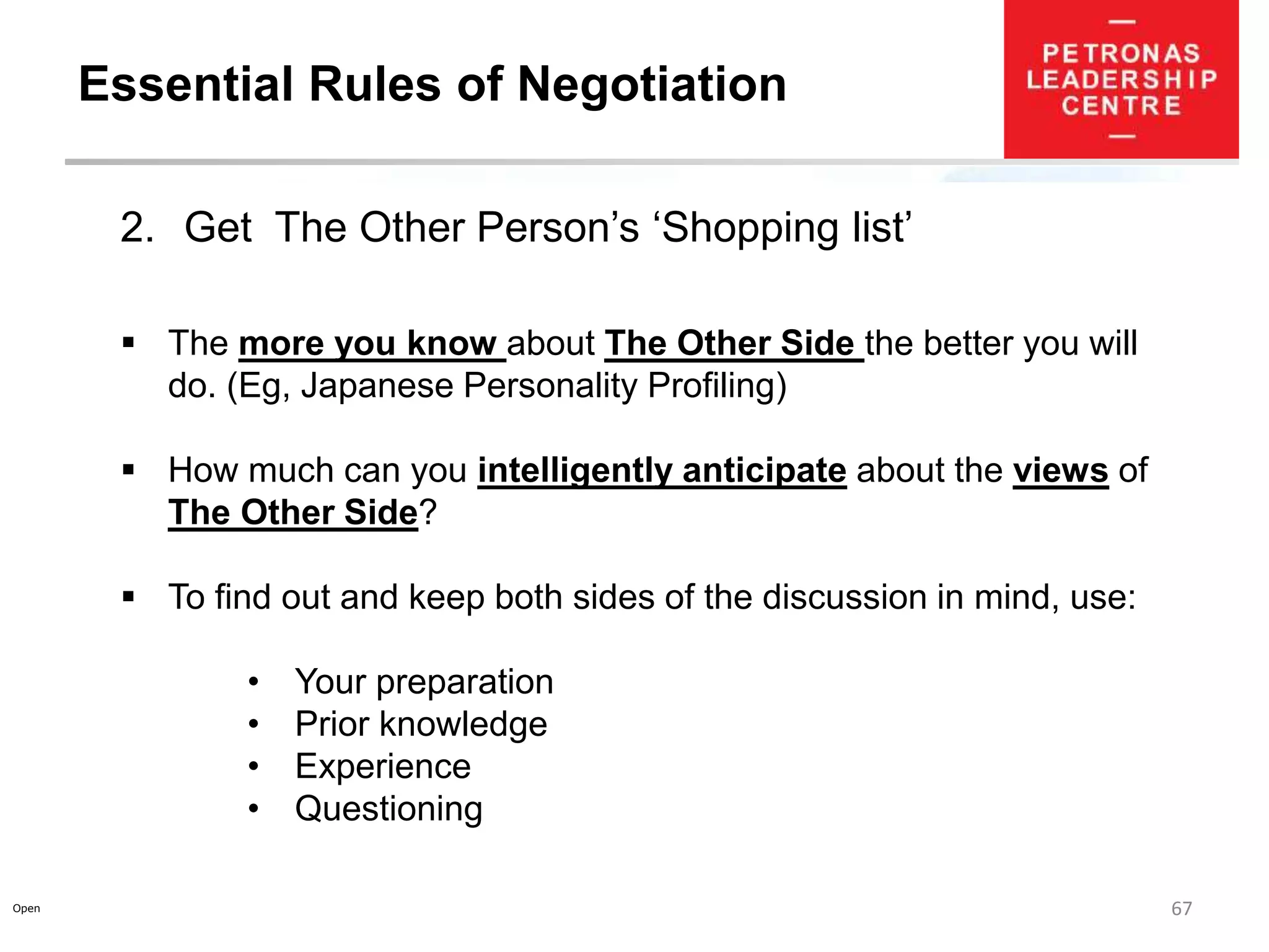Fundamentals in negotiation | PPT