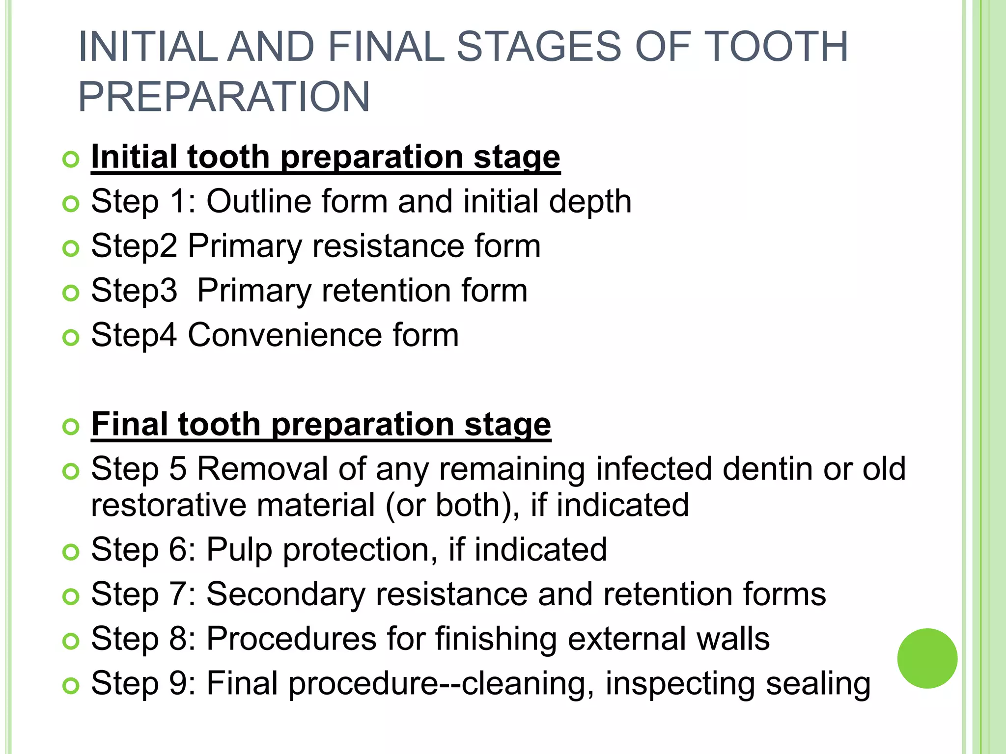 Fundamentals in tooth preparation . | PPTX