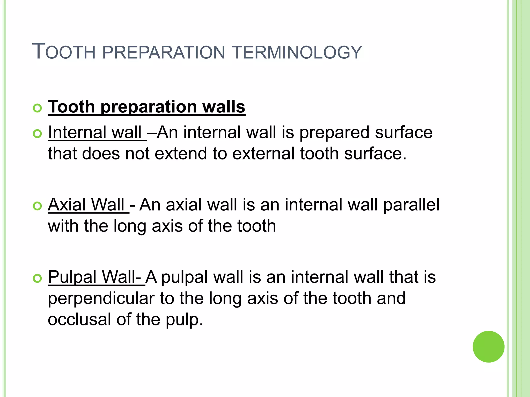 Fundamentals in tooth preparation . | PPTX